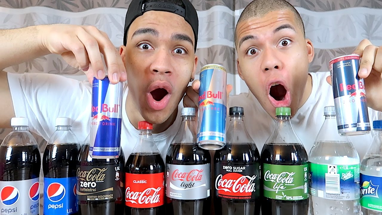EXPERIMENT - RED BULL VS RED BULL ZERO !!! | Kelvin und Marvin - YouTube