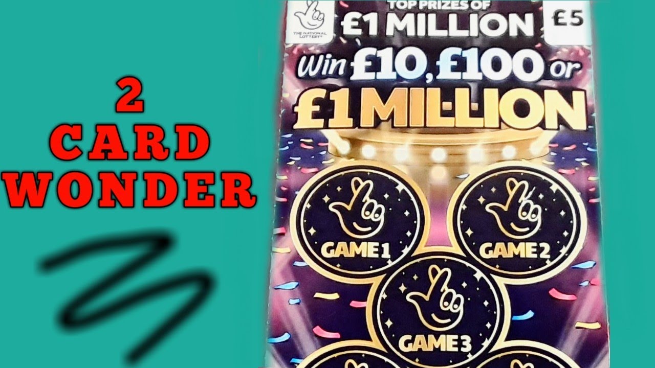 TWO CARD "WONDER"..SCRATCHCARD GAME..£10/£100/£1 MILLION .....AND ...