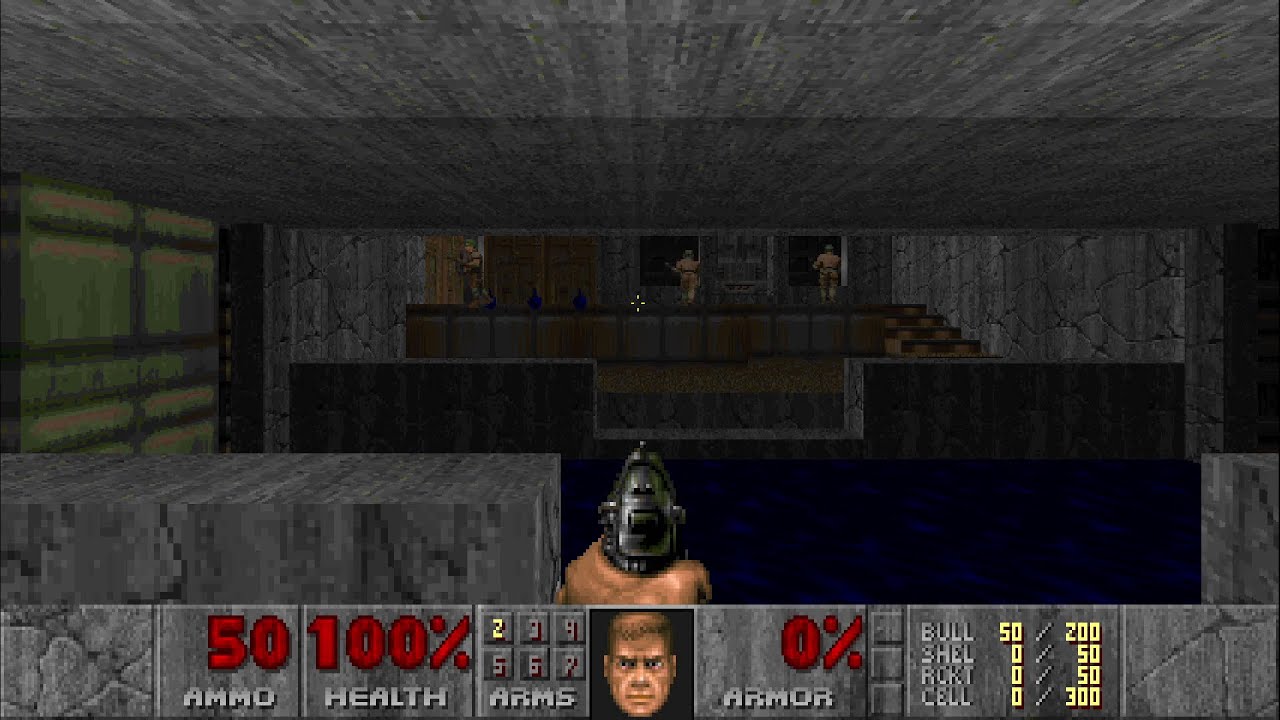 DOOM 2 CHAPTER HELL ON EARTH MAP UNDERHALLS 100% KILLS AND 100% ITEMS ...