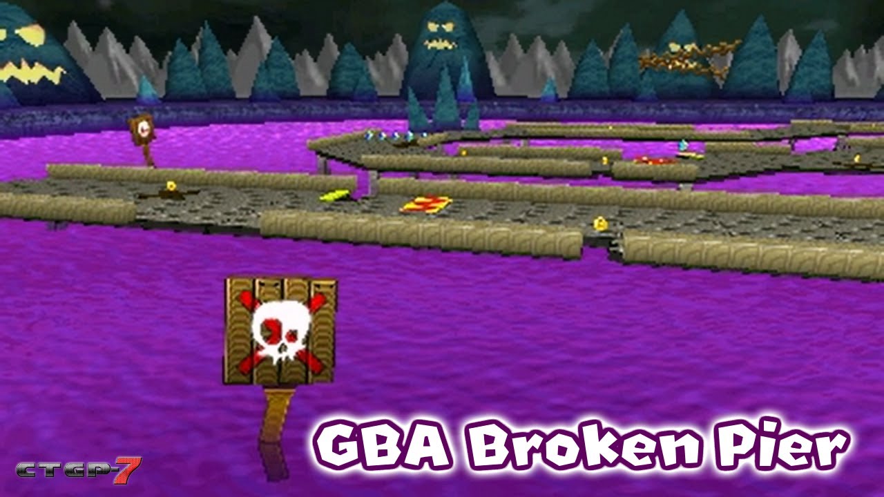 Mario Kart Super Circuit Broken Pier