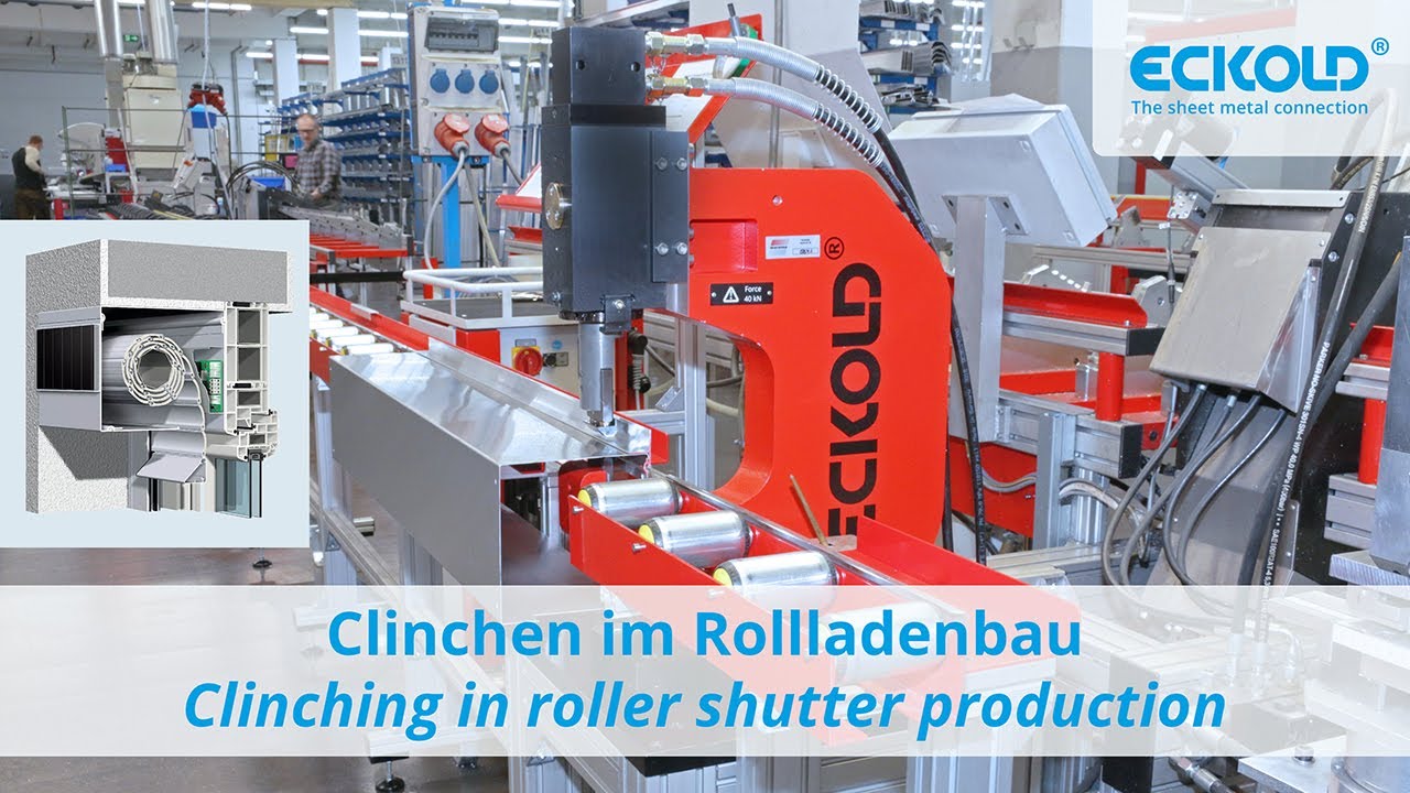 Clinchen im Fensterbau und Rollladenbau | Clinching in window and roller shutter production ...