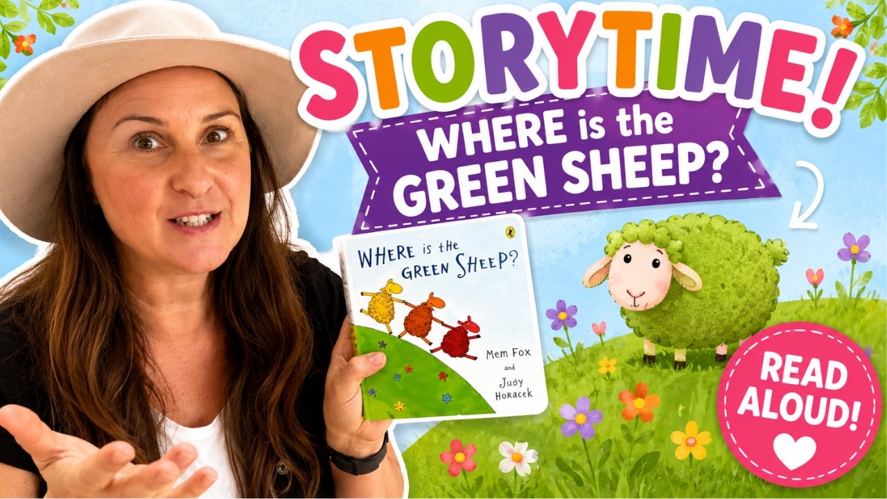 Where is the green sheep? Story time for Toddlers & Preschoolers with ...