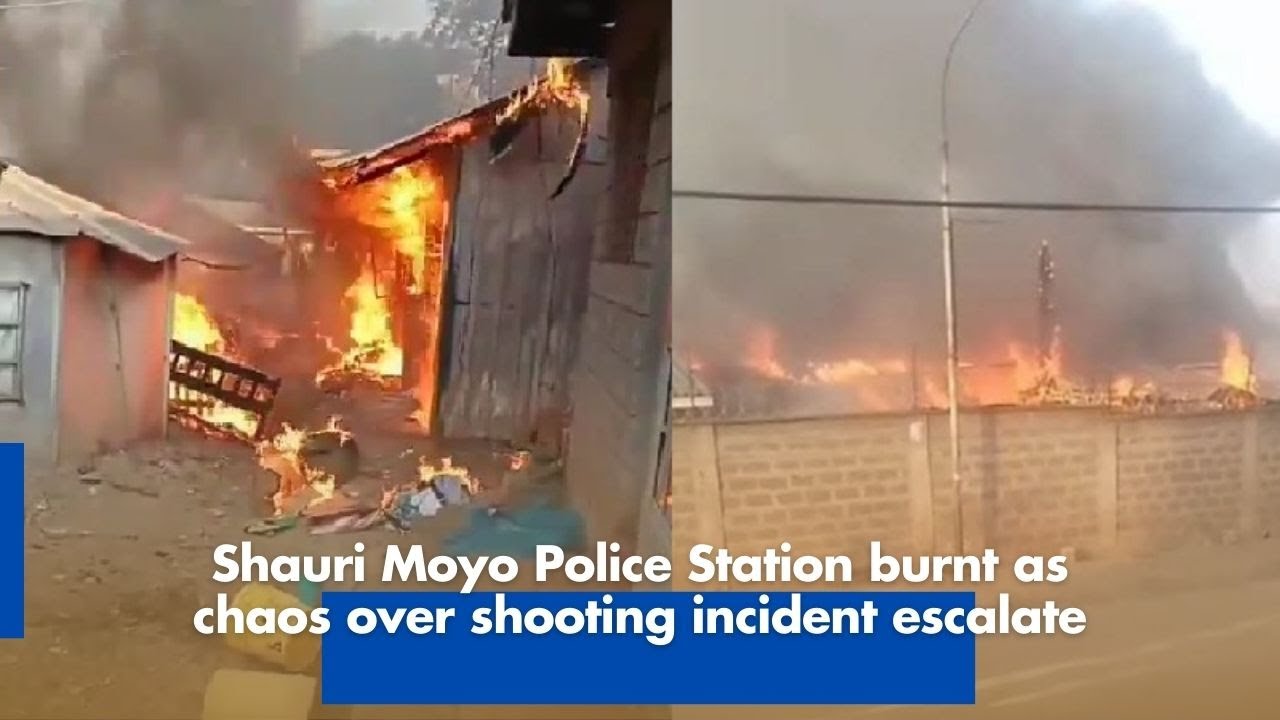 Shauri Moyo Police Station burnt as chaos over shooting incident ...