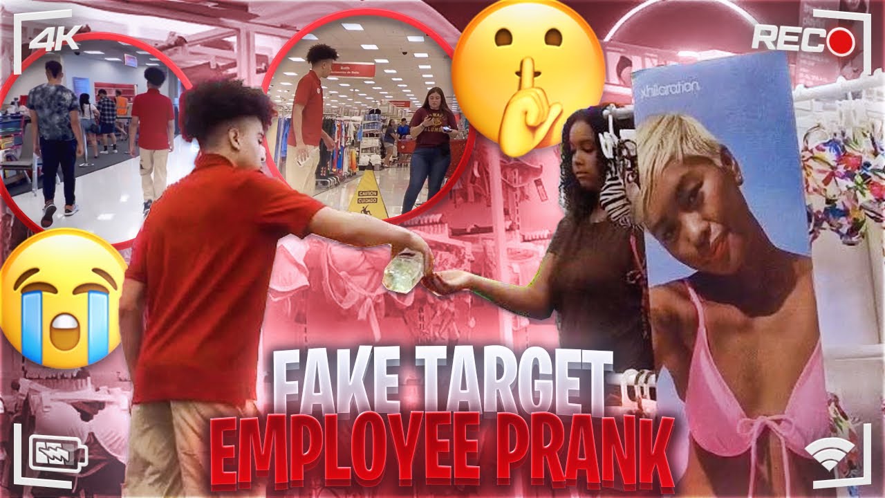 FAKE TARGET EMPLOYEE PRANK | Got Kicked Out 🤫 - YouTube