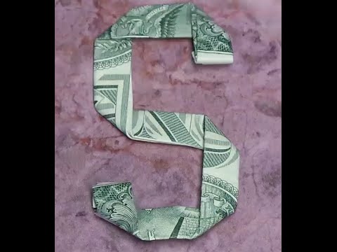 Fold Origami Alphabet Letter S