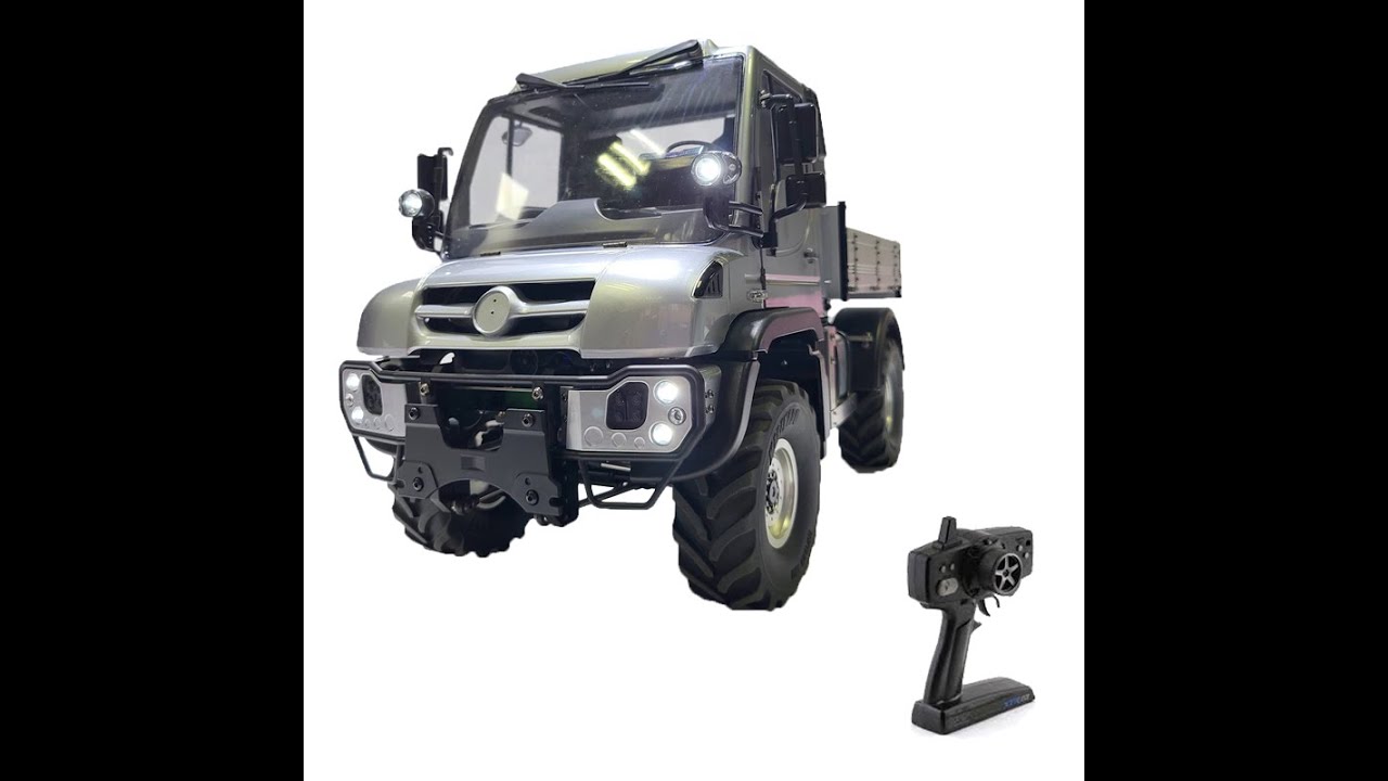 1/10 Unimog U423 RC Climbing Dump Truck metal bed box with Light RTR ...