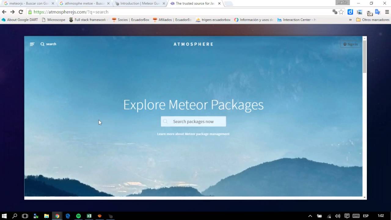 Instalar Meteorjs En Windows Youtube