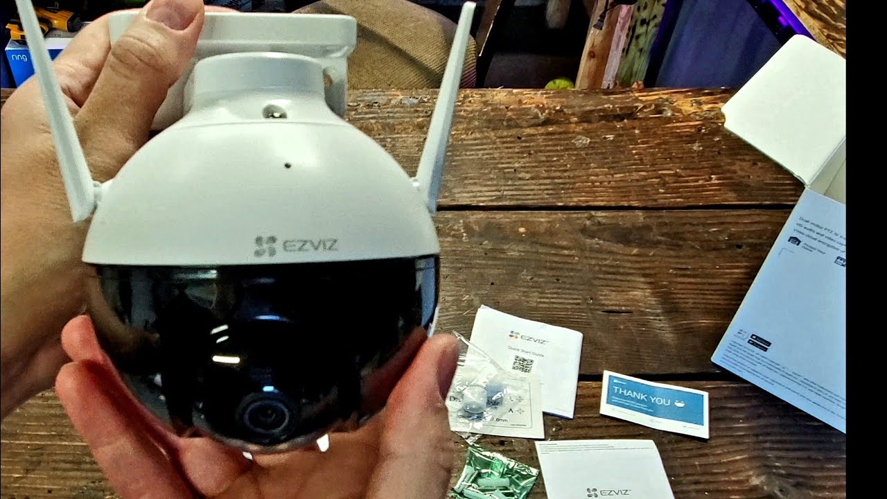 💥💥E. Z. Viz Outdoor P.T. 1080P, 360° Rotation View Security Camera📸 ...