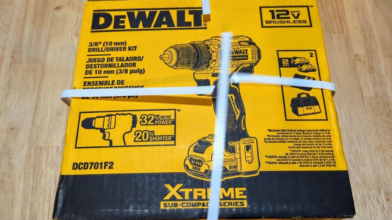 DeWalt drill DCD701 unboxing - YouTube