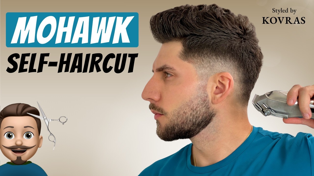 Mohawk Self-Haircut Tutorial | How To Cut Your Own Hair - YouTube