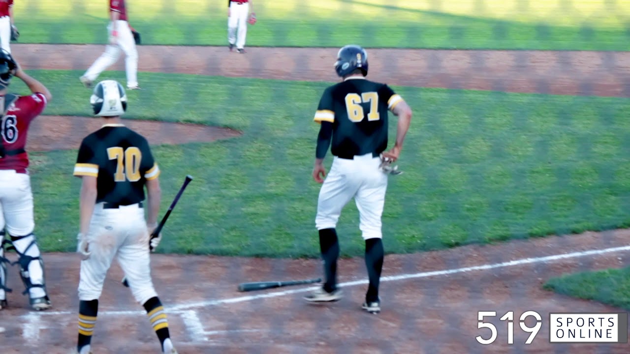 COBA Baseball - Brantford Jr. Red Sox vs K-W Jr. Panthers - YouTube