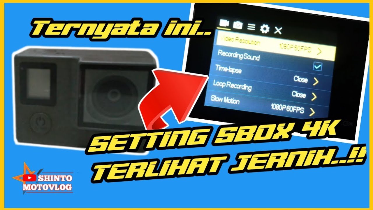 SETTINGAN ACTION CAMERA SBOX ULTRA HD 4K ‼️ - YouTube