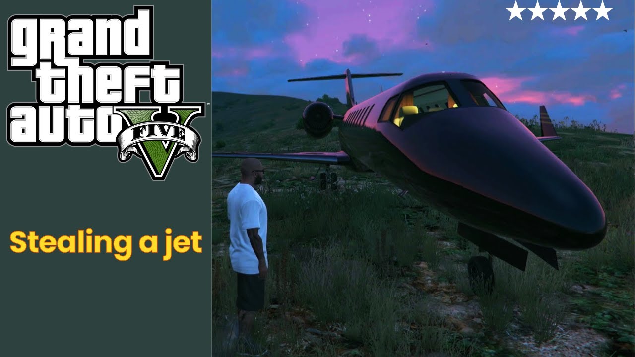 GTA V_Franklin steals a private jet - YouTube