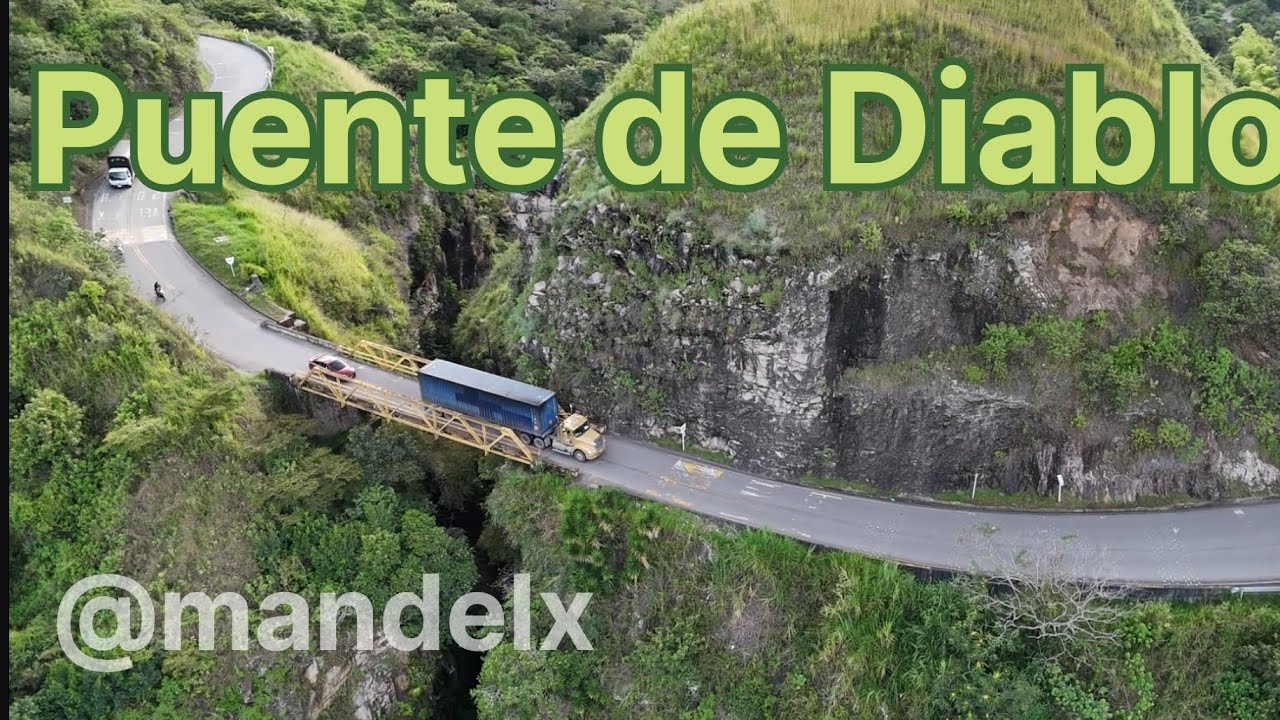 Paso por el Puente del diablo vía alterna Pasto Nariño Mojarras. Mirar ...
