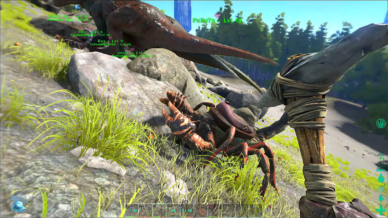 DE CAZA CON LOS T-REX! - ARK: Survival Evolved #2 - YouTube