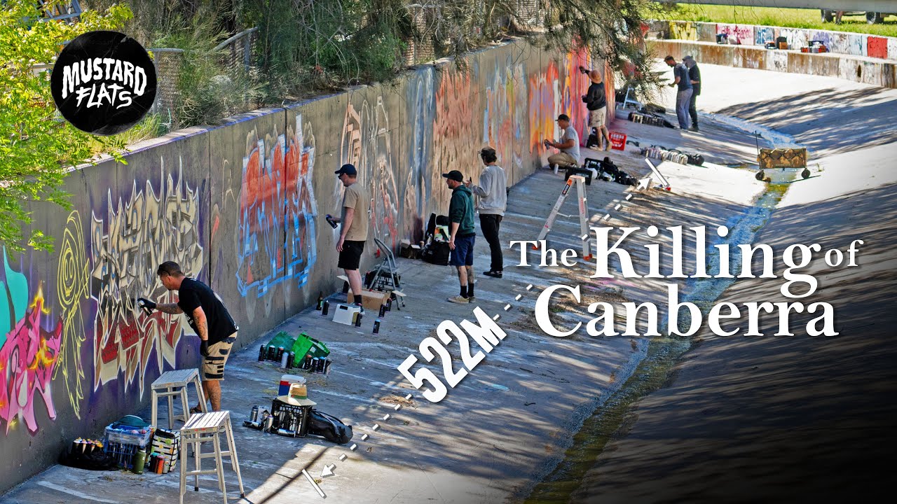 522m long graffiti jam | Canberra, Australia - YouTube