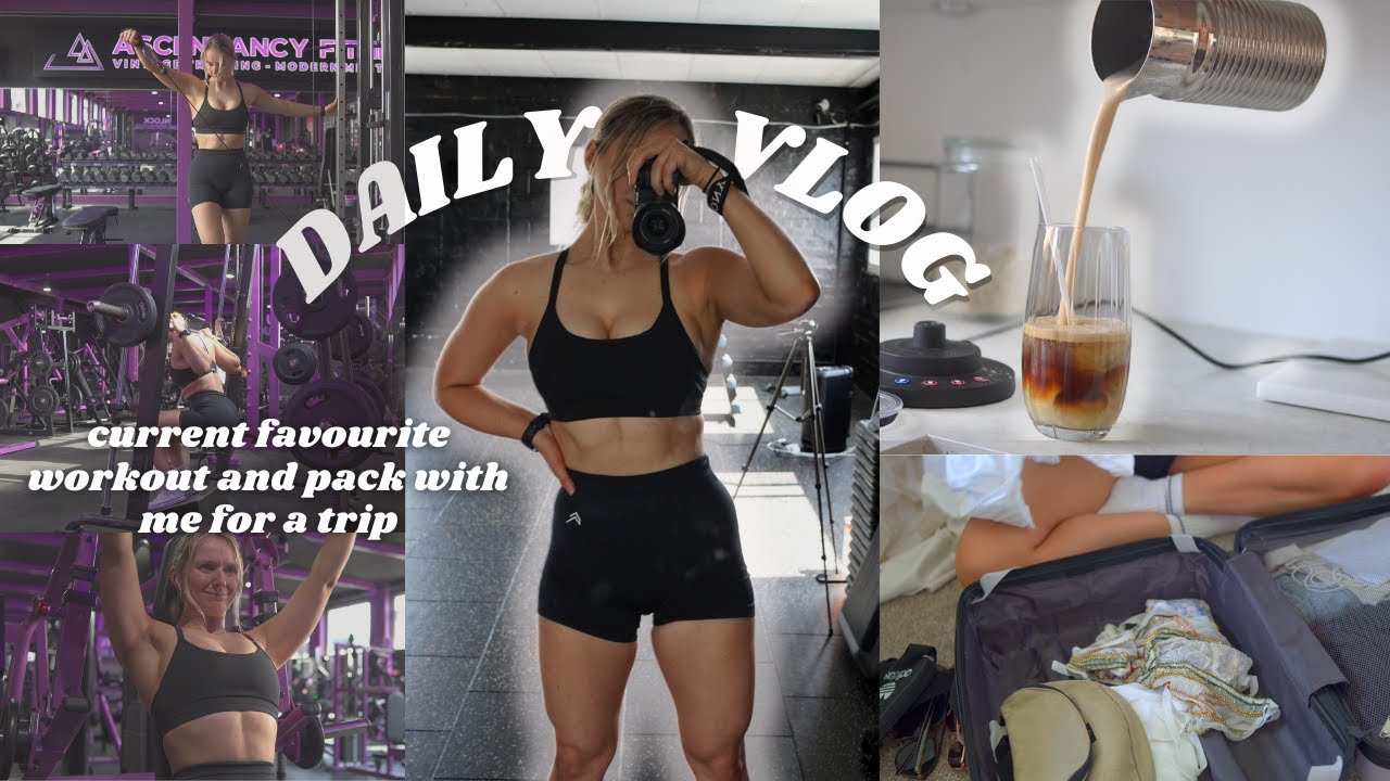 Spend the day with me (my current FAVOURITE workout & pack with me for a summer trip) - YouTube
