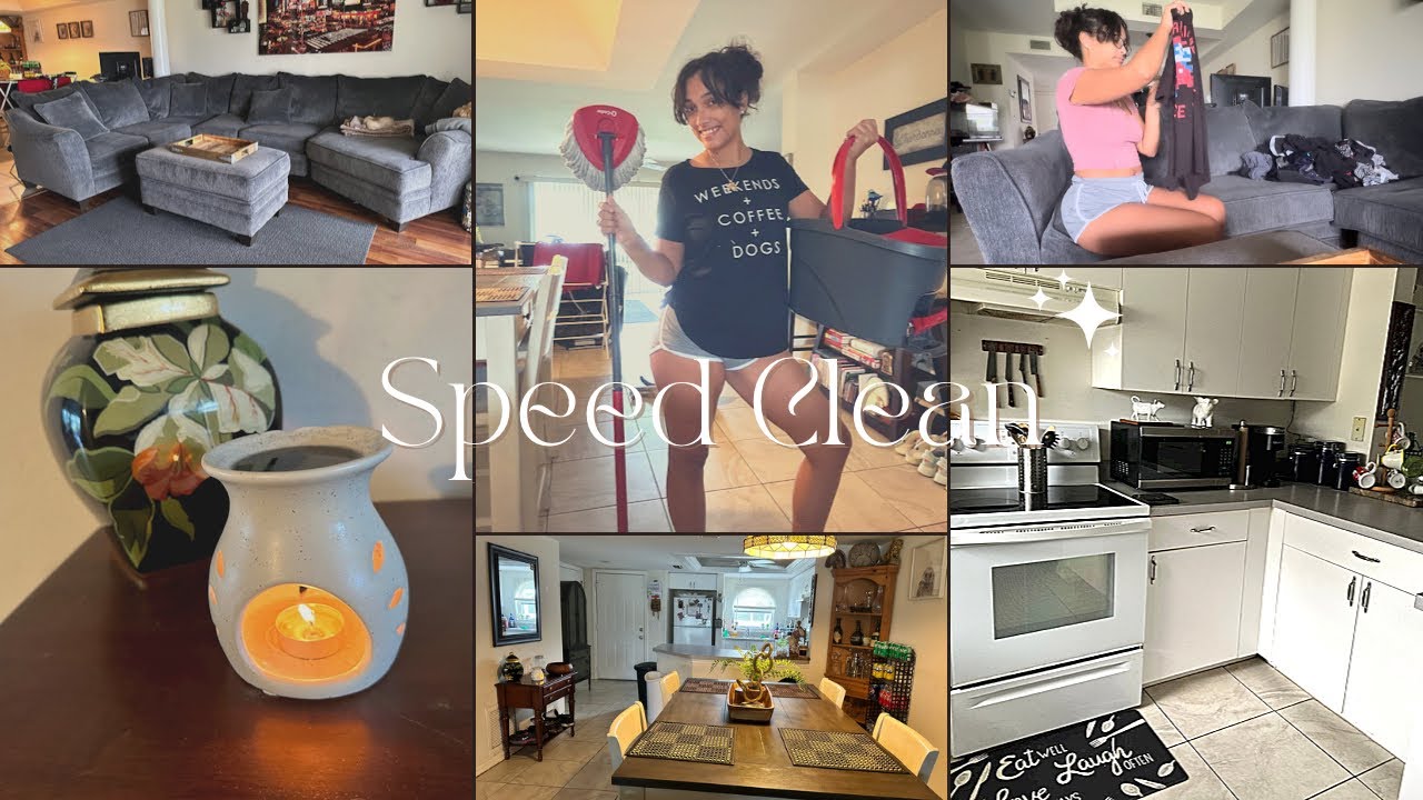 CLEAN WITH ME | SPEED CLEAN | Cleaning Motivation - YouTube