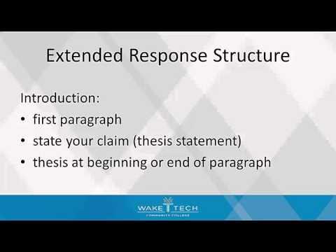 GED(r) 2014 Extended Response: Part 1 - YouTube