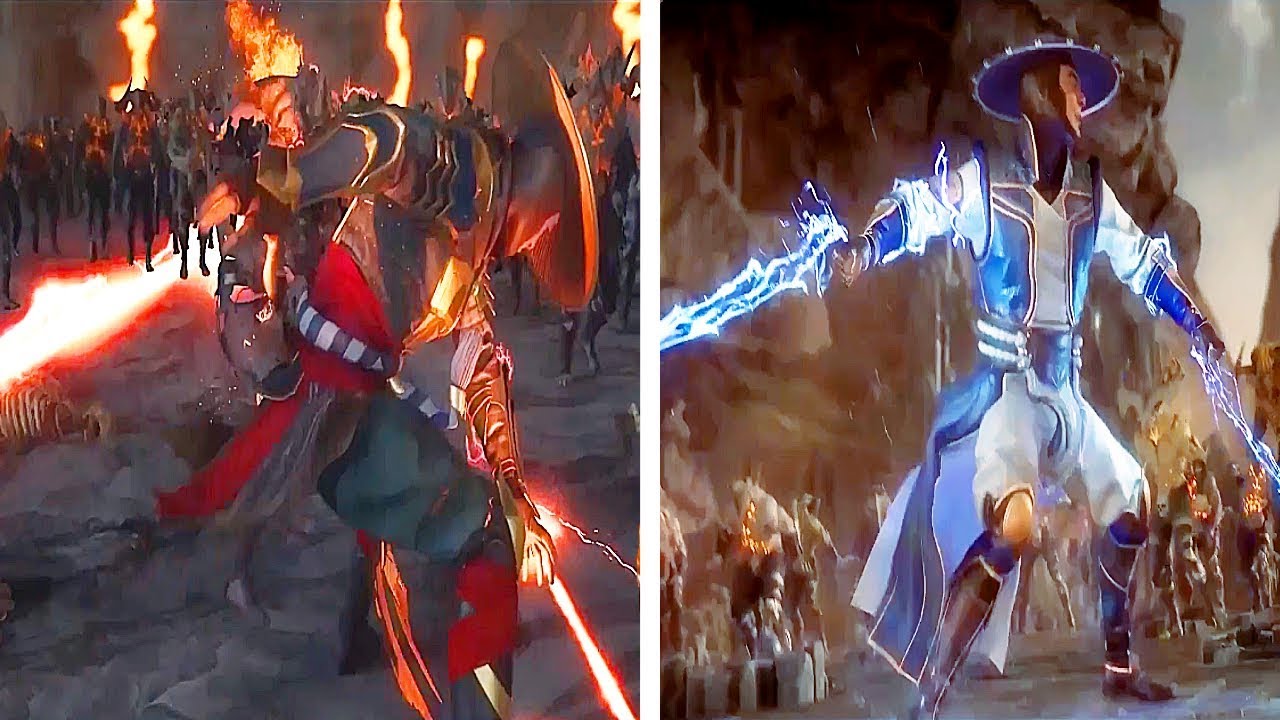 Dark Raiden Goes Super Saiyan Vs Good Raiden Goes Super Saiyan ...