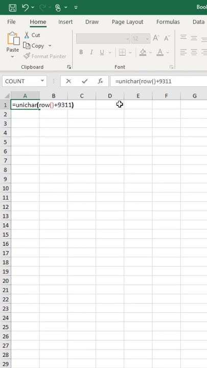 How to use unichar function in Excel - YouTube