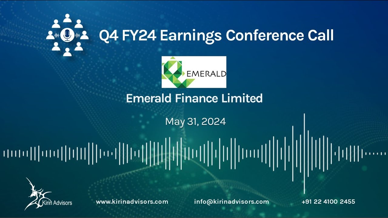 Emerald Finance Limited Q4 FY24 Earnings Conference Call - YouTube