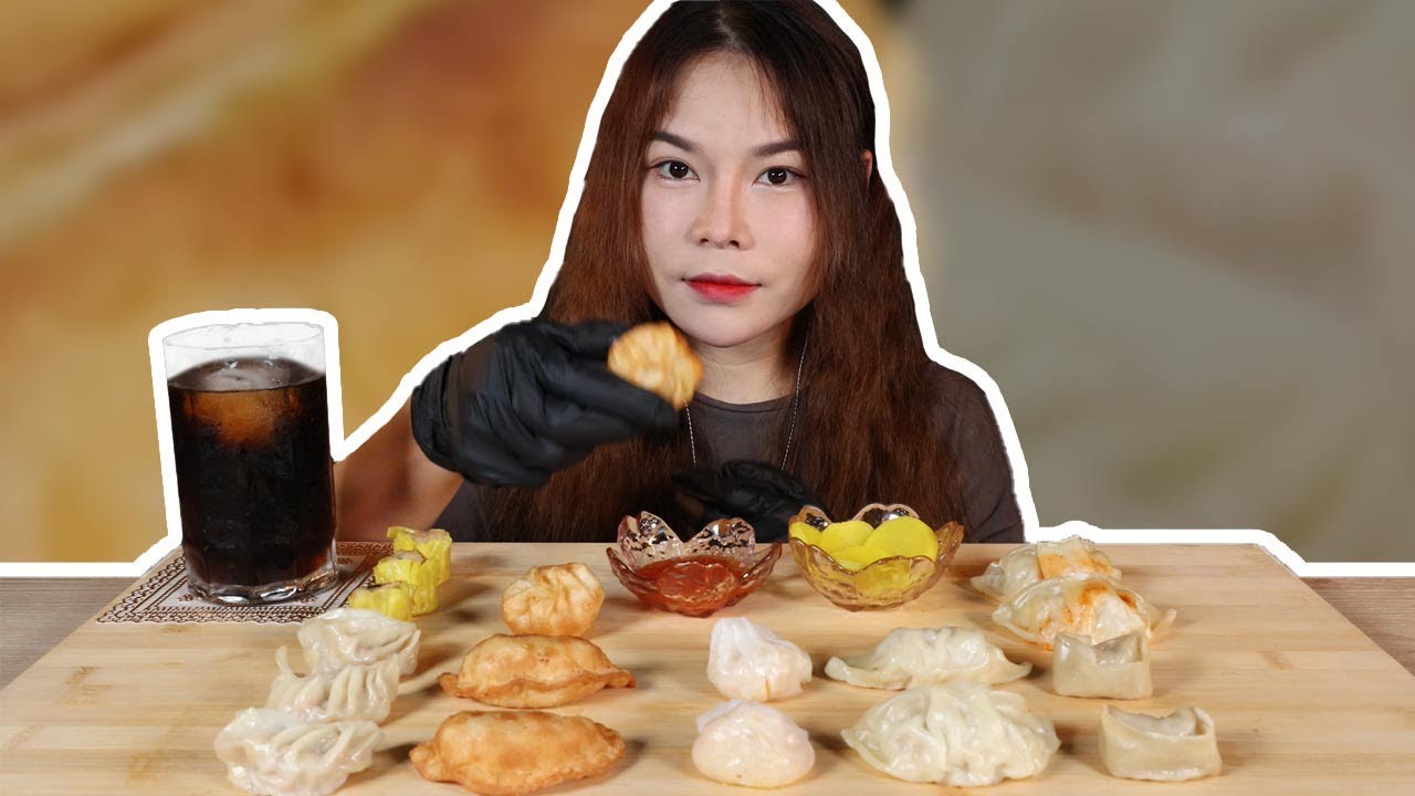 SUB)Mukbang/Dumpling platter/eating with Yuki/ASMR Eating/EATING SOUNDS ...
