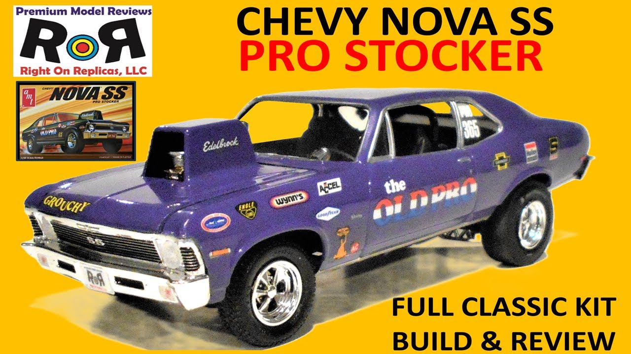 Chevy Nova SS Pro Stock Car 1-25 Scale AMT 1142M - YouTube