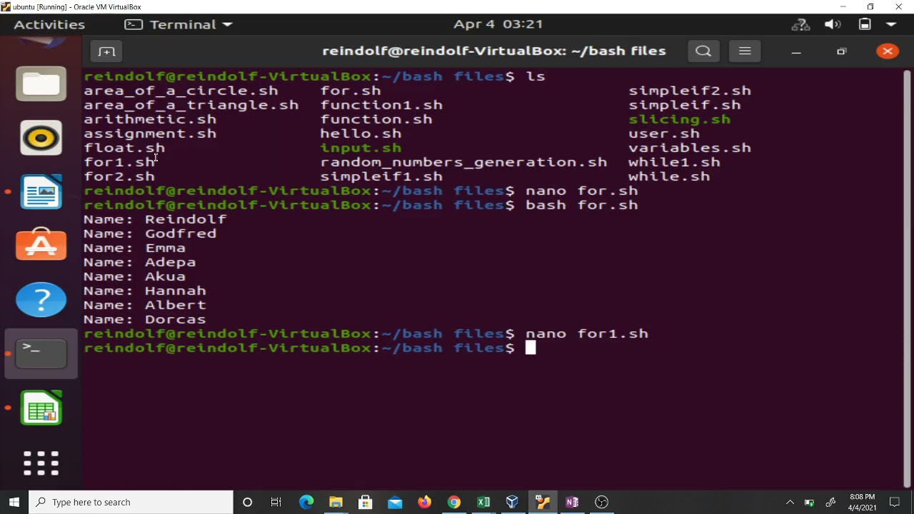 SC Lesson 13 For Loop In Bash YouTube SC Lesson 13 For Loop In Bash YouTube