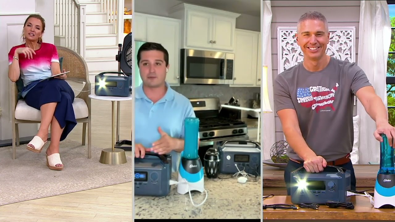 ONEUP 360 Portable Power Station with AC, USB & DC Outlets on QVC - YouTube