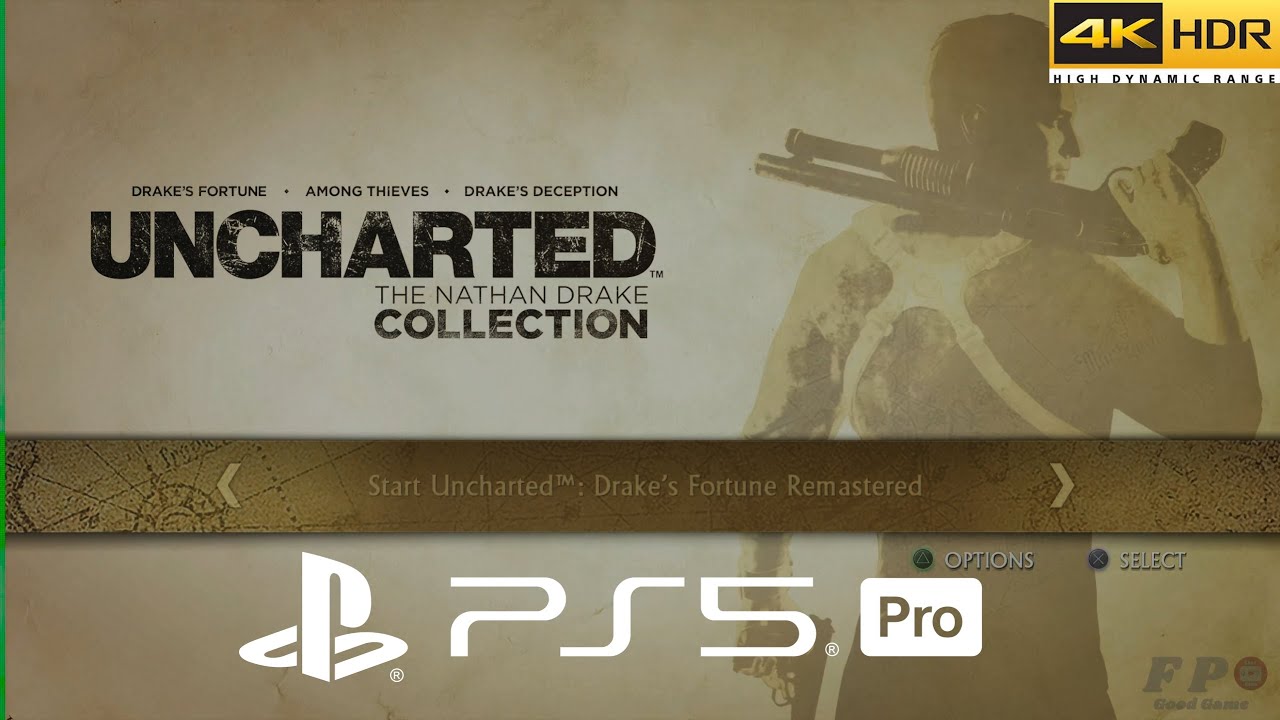 Uncharted The Nathan Drake Collection PS5 Pro Gameplay 4K HDR 60FPS ...