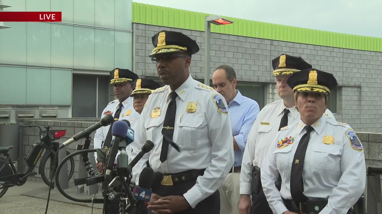 News Conference About Library Police Officer Shot and Killed in DC ...