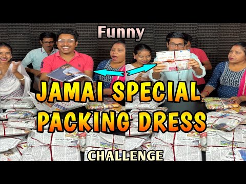 Genre Jamai Special Packing Dress Funny Challenge With Family