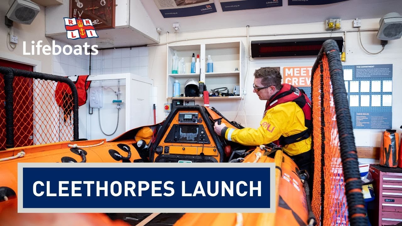 RNLI Cleethorpes Search and Rescue Launch - YouTube