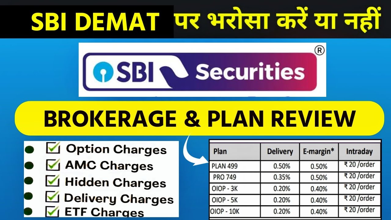 SBI Demat Account New Charges | SBI Trading Account Charges | SBI ...