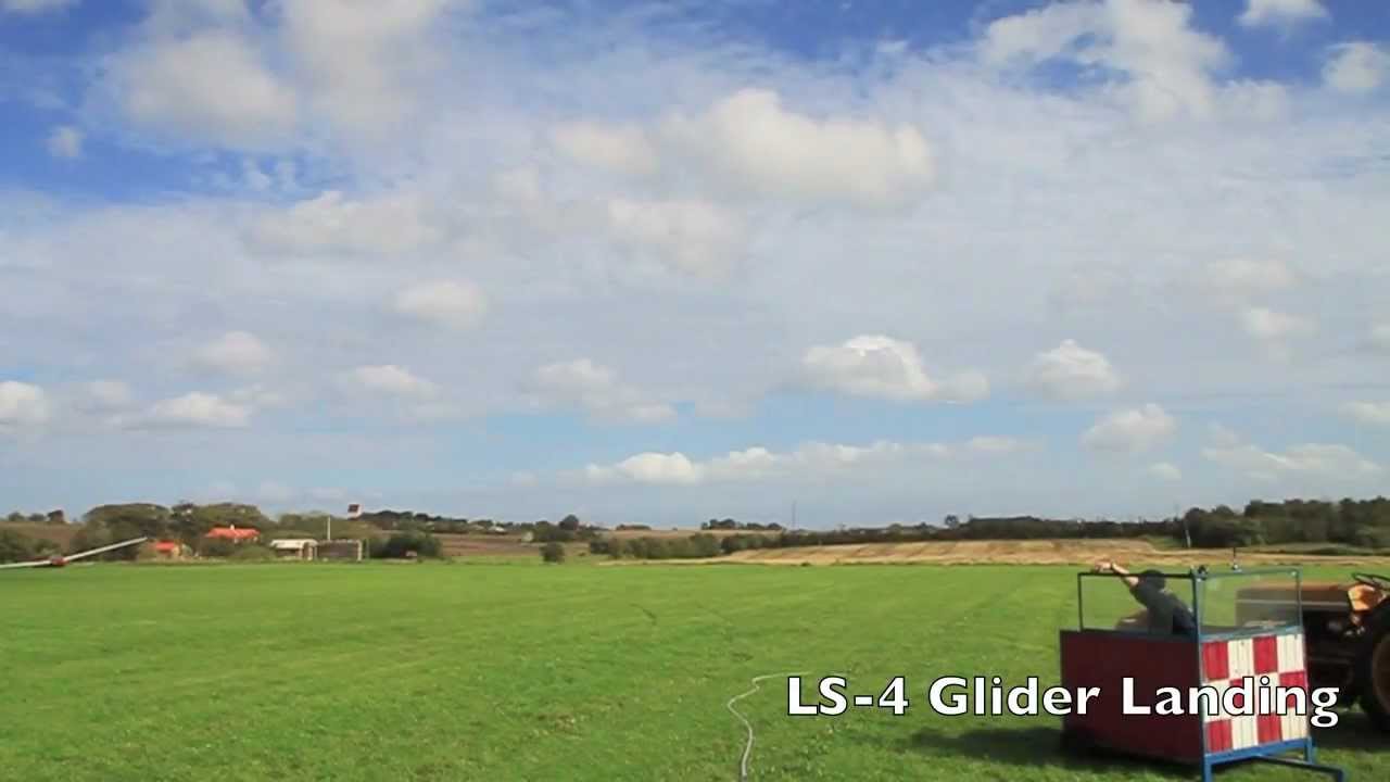 LS-4 Glider Landing - YouTube