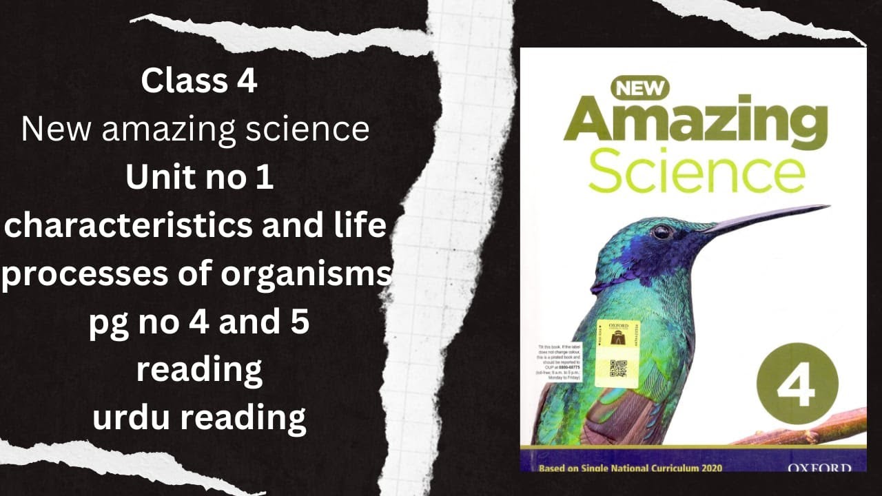 New amazing science class4 unit 1 characteristics and life processes of organism pg 4 and 5 ...