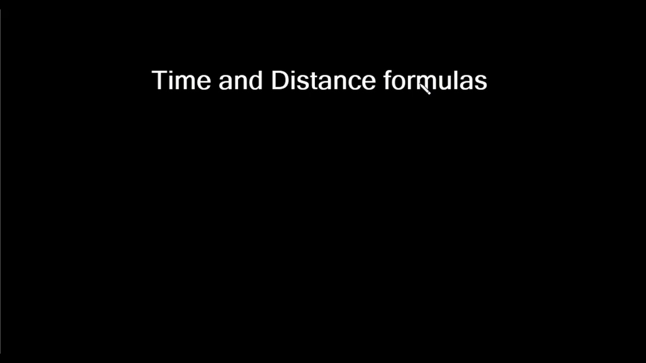 Time and distance formulas (मराठी explanation मध्ये) - YouTube