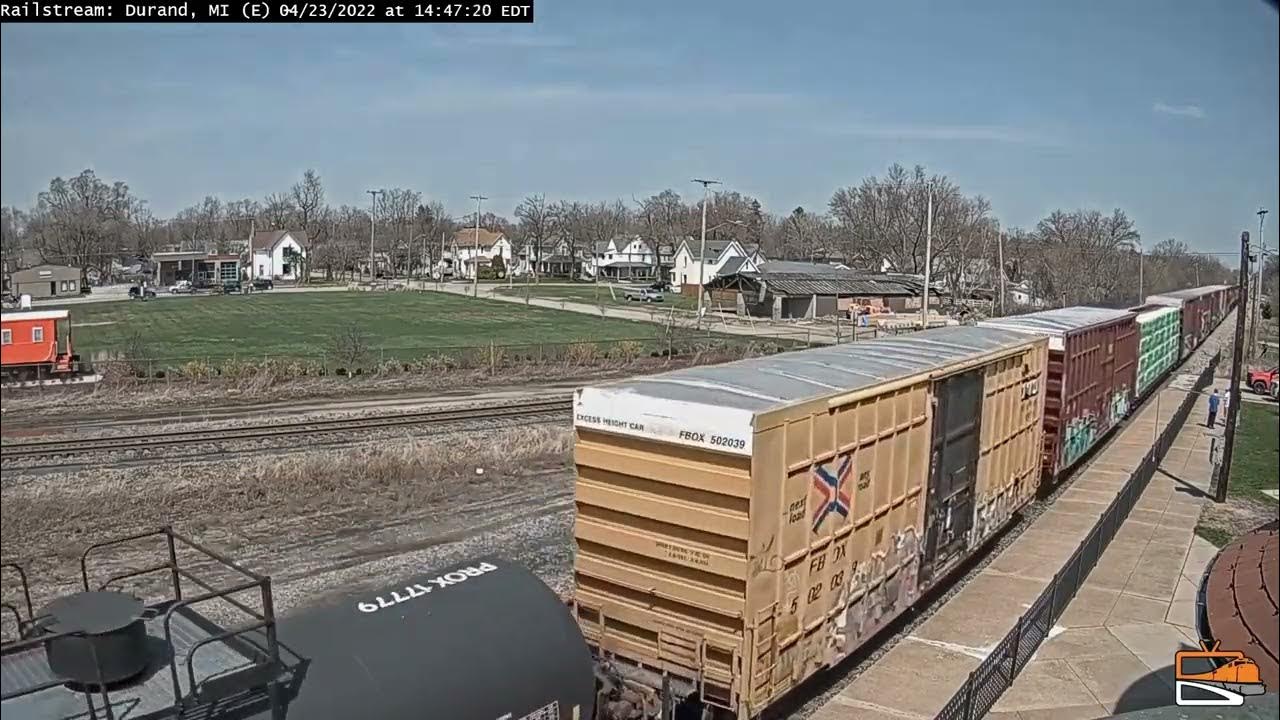 CN 3905 leads a manifest with EX-Citirail 3969 and WC 3018 through Durand, MI - YouTube