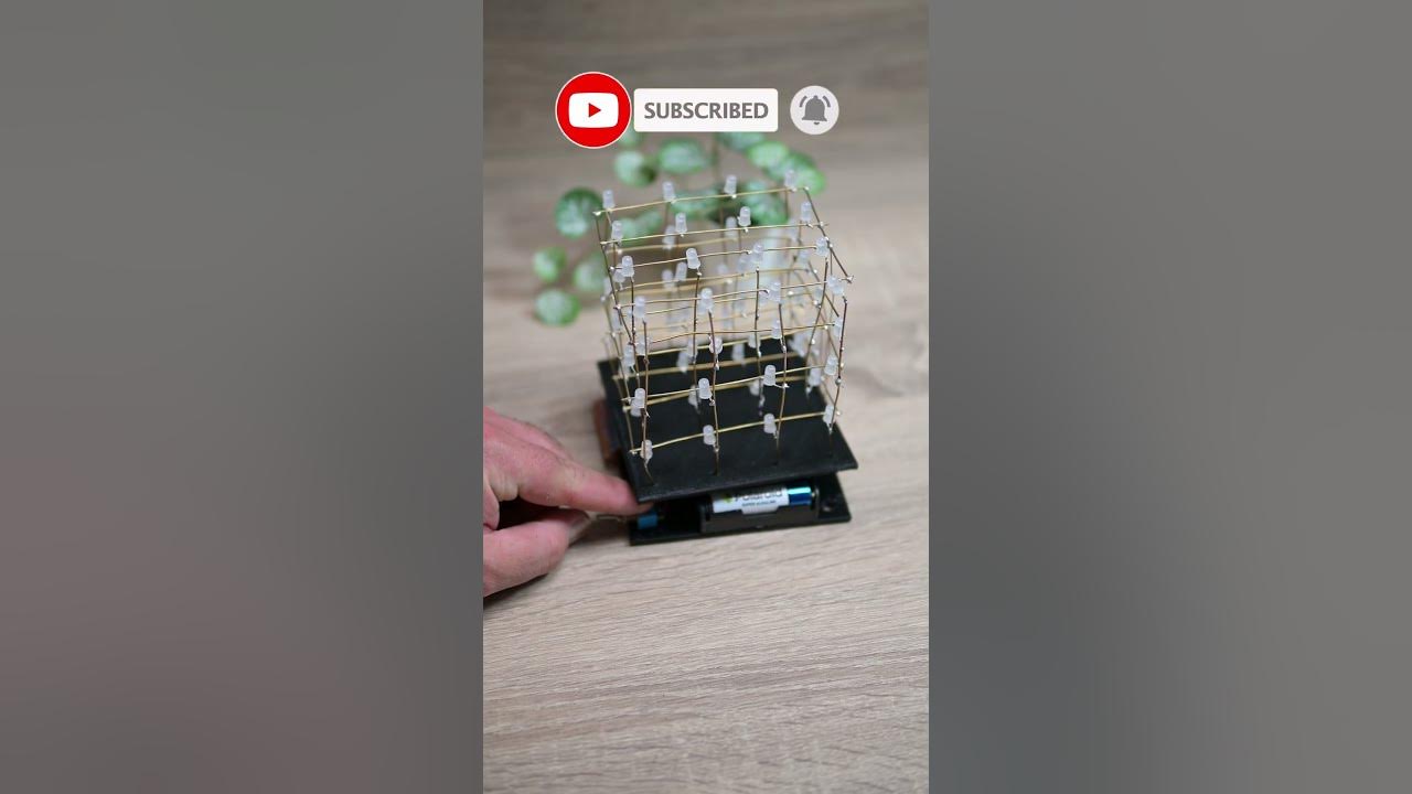 DIY Arduino nano controlled led cube in simple steps #diy #ledcube #arduino - YouTube