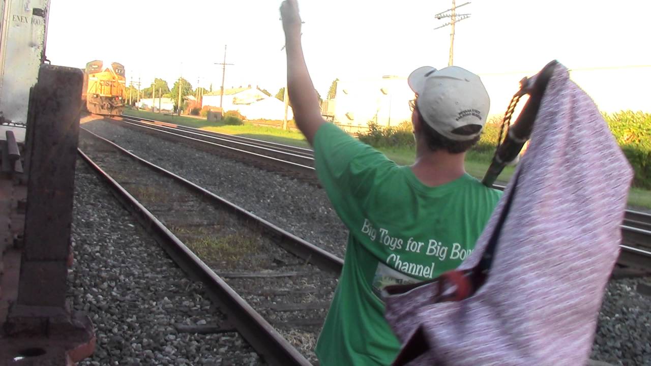 Hobo Tries to Hop a Train - YouTube