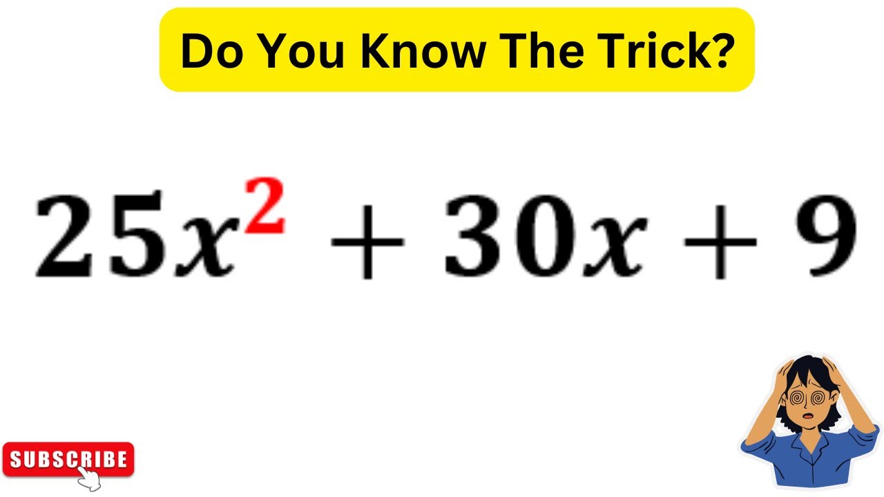 25x 2 30x 9 The Shocking Truth About Quadratic Expression YouTube