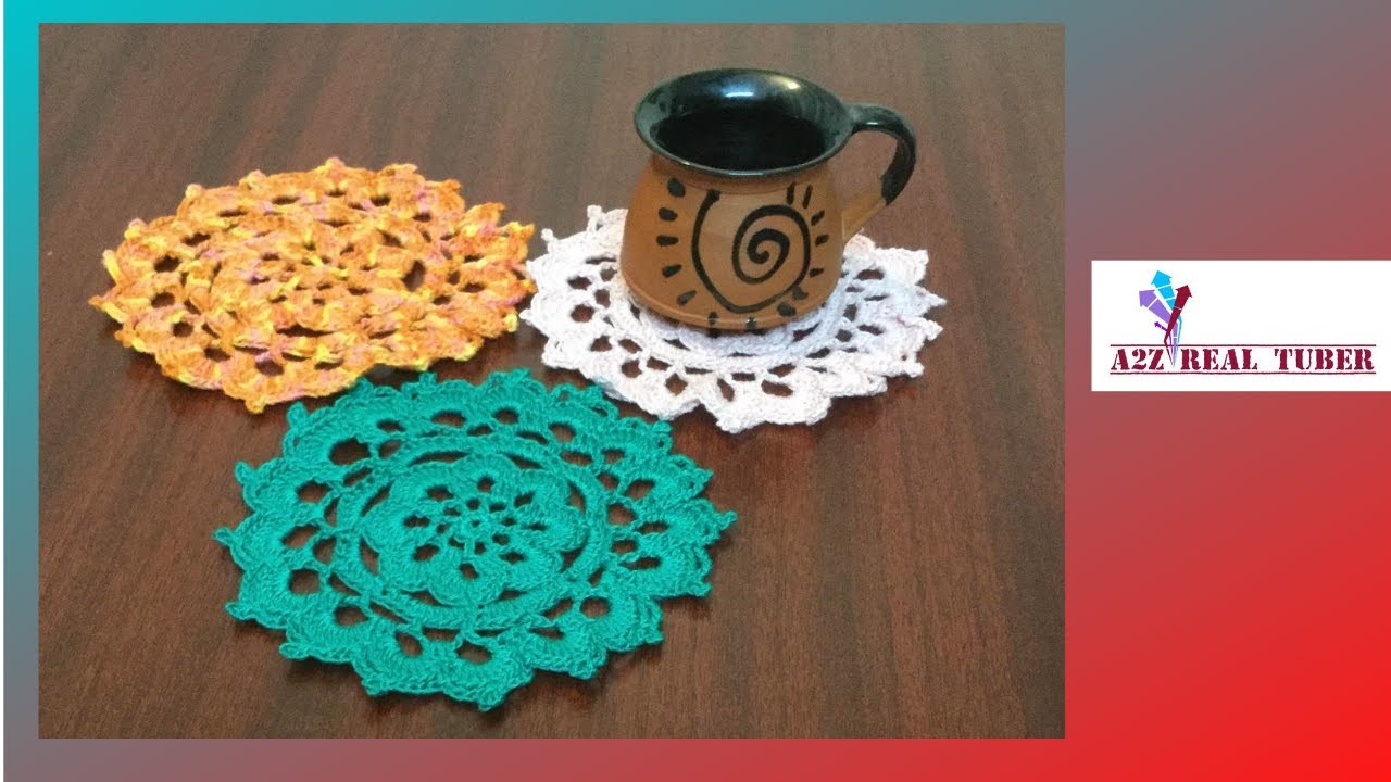 Crochet Motif 15 How to Crochet circle motif pattern-15 - YouTube