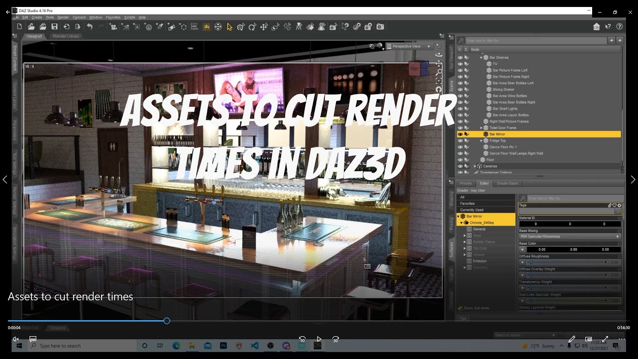 Assets to cut render times down in Daz3d - YouTube
