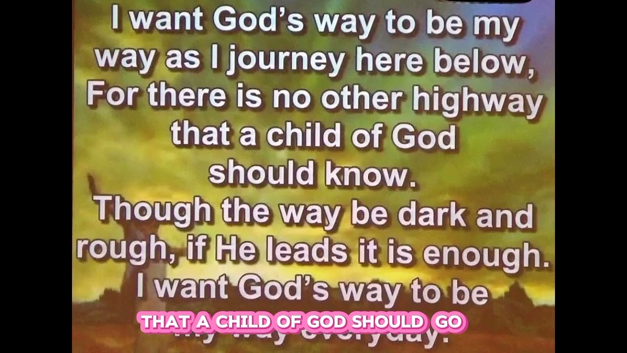 I WANT GOD'S WAY TO BE MY WAY LYRICS Chords - Chordify