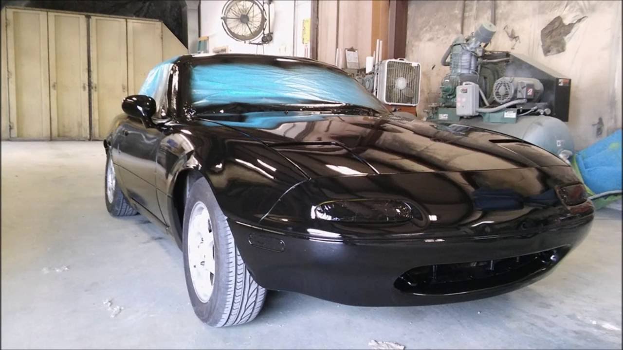 full Paint Job On A Mazda Miata - YouTube