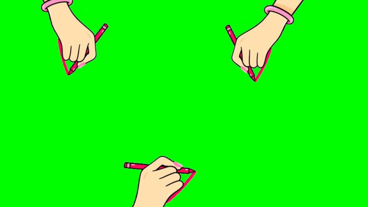 green screen drawing lines HD screen animation effects - YouTube