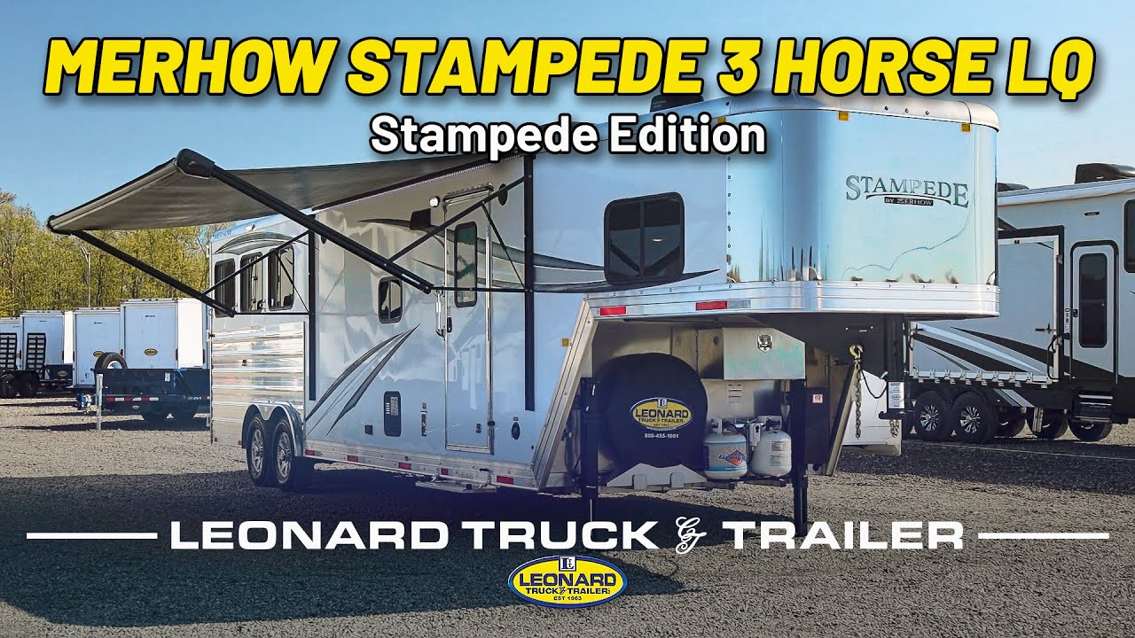 MERHOW'S STAMPEDE EDITION LQ - Merhow Trailers 3 Horse Living Quarter ...