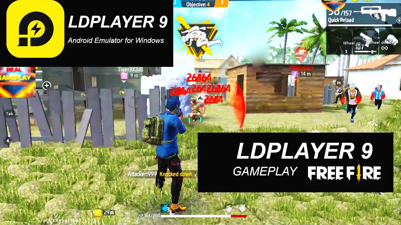 LD PLAYER 9 GamePlay Free Fire - Strong Damage - Core i5 vpro 8th Gen ...