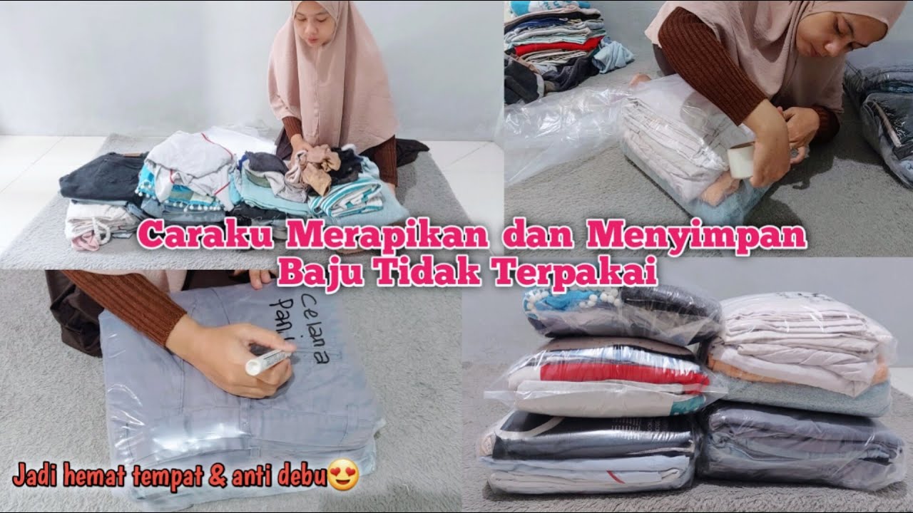 TIPS MENATA & MENYIMPAN PAKAIAN TIDAK TERPAKAI AGAR RAPI ANTI DEBU ...